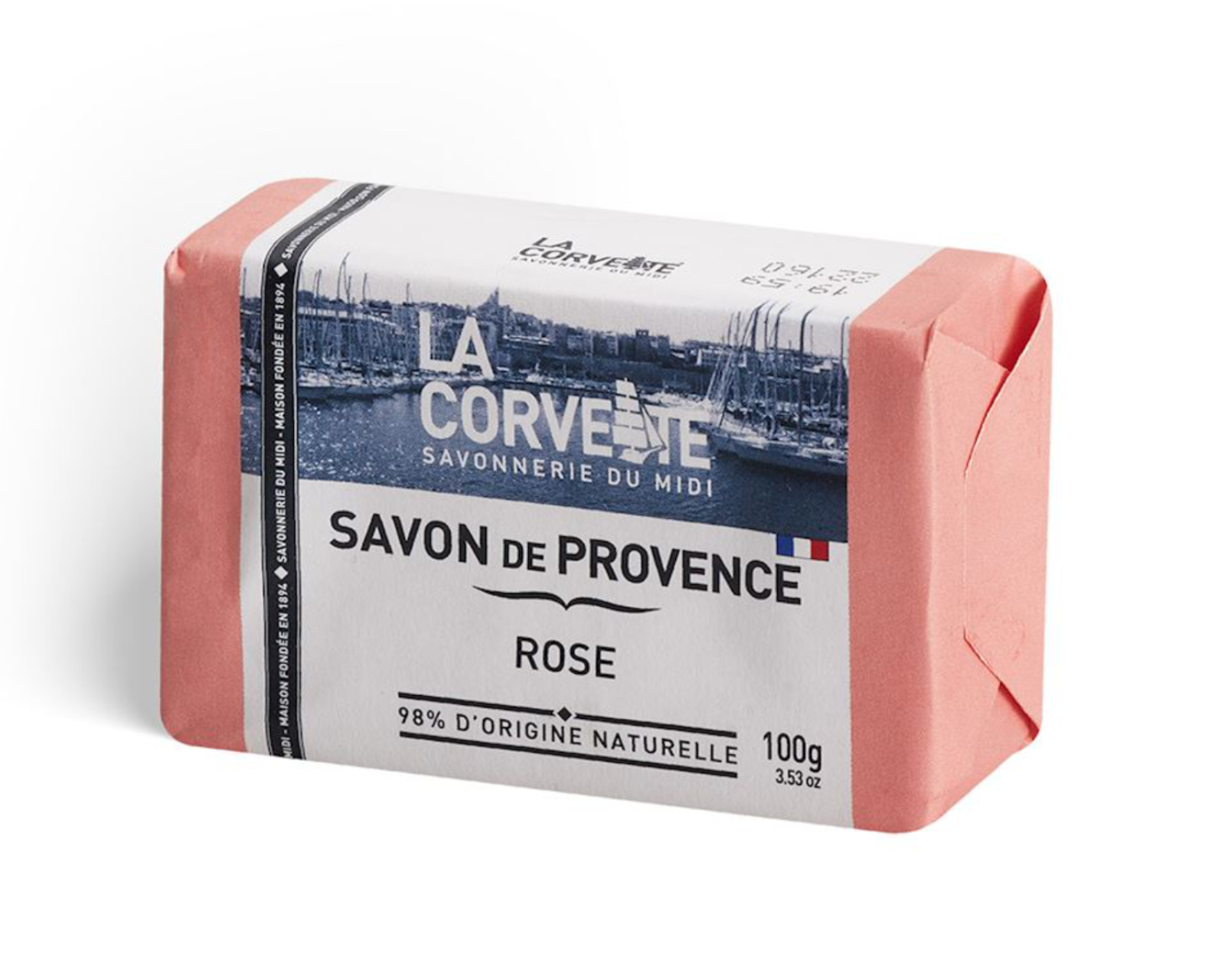Provence soap ROSE, 100 g, LA CORVETTE - Biopapa